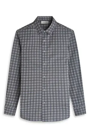 Bugatchi Karl Shaped Fit Plaid Cotton Button-up Shirt