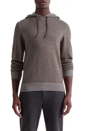 Bugatchi Merino Wool Hooded Sweater