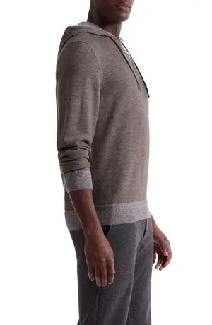 Bugatchi Merino Wool Hooded Sweater