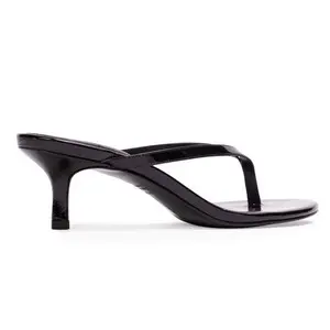 BLACK SUEDE STUDIO Tash 50 Patent Sandal - Black Patent