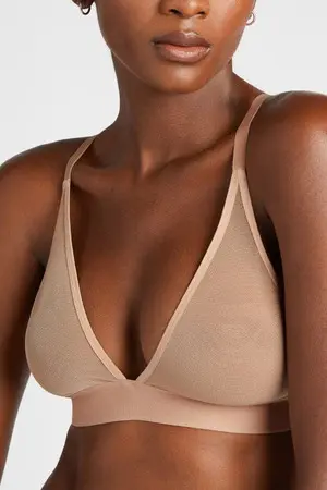 NEGATIVE UNDERWEAR Sieve Triangle Bra - Buff