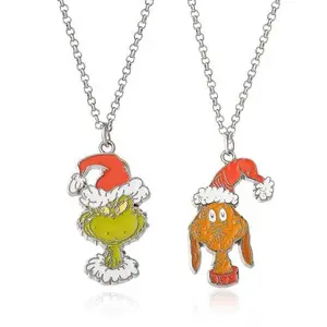 DR. SEUSS The Grinch And Max Pendant Necklace