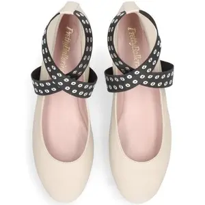 Pretty Ballerinas Ankle Strap Ballerina Flats