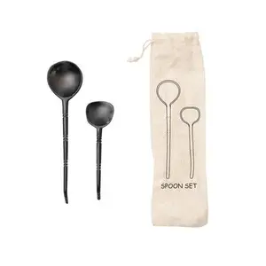 STORIED HOME Bloomingville Horn Spoons