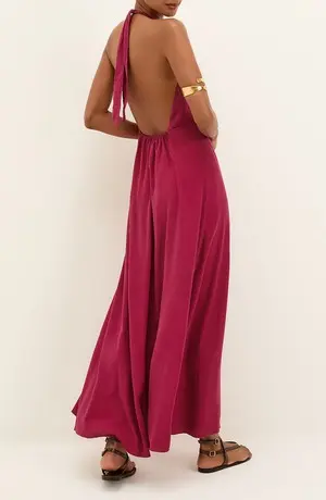 VIX PAULA HERMANNY Solid Joy Cover-up Maxi Dress