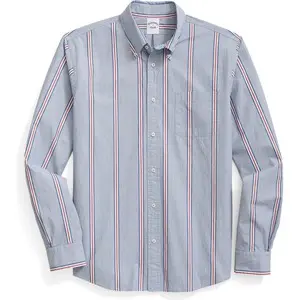 Brooks Brothers Friday Regular Fit Stripe Poplin Button-down Shirt