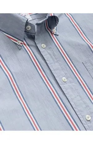 Brooks Brothers Friday Regular Fit Stripe Poplin Button-down Shirt