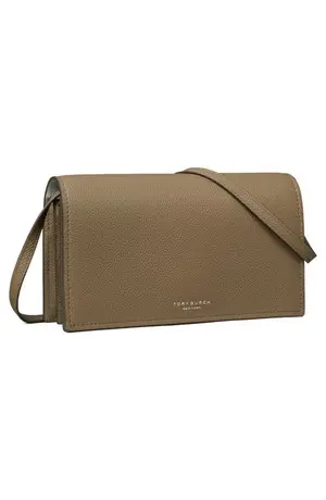 Tory Burch Perry Wallet Crossbody Bag - Wild Mushroom