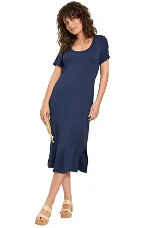 Tommy Bahama Drapey Ponte Midi Dress - Coastline