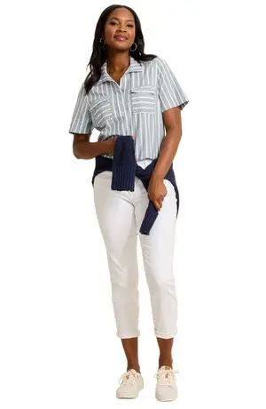 Tommy Bahama Chambray Stripe Utility Shirt
