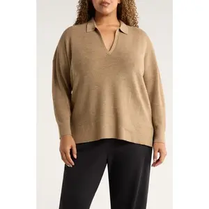 Eileen Fisher Classic Collar Merino Wool Sweater