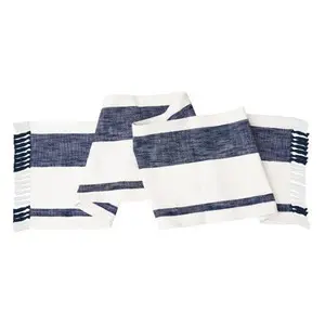 CAROL & FRANK Morgan Striped Table Runners Collection - Navy