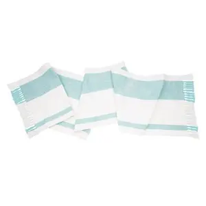 CAROL & FRANK Morgan Striped Table Runners Collection - Teal