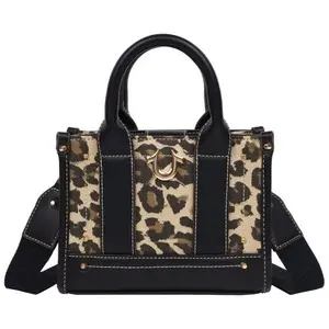 True Religion Leopard Print Mini Tote