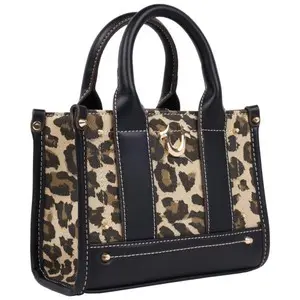 True Religion Leopard Print Mini Tote