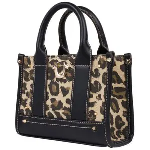 True Religion Leopard Print Mini Tote