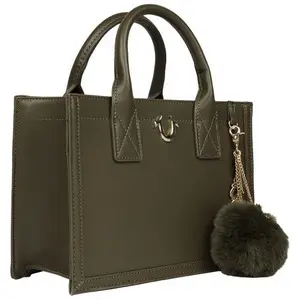 True Religion Pom Dangle Modern Tote