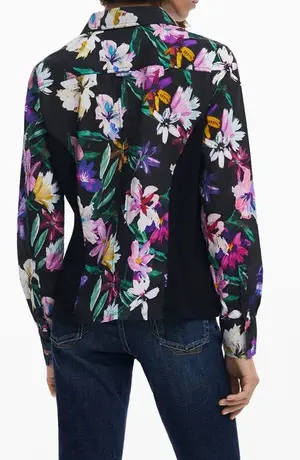 Desigual Floral Button-up Shirt