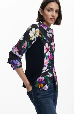 Desigual Floral Button-up Shirt