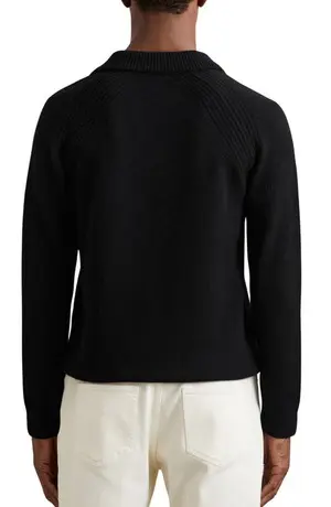 REISS Banbury Wool & Cashmere Johnny Collar Sweater