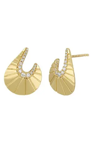 Bony Levy Kiera Large Curve Stud Earrings