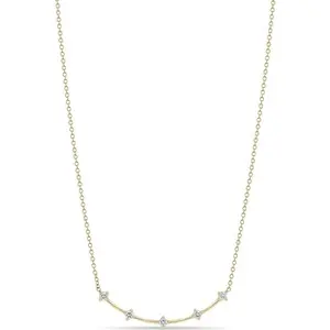 Zoe Chicco Diamond Dash Necklace - 14k Yellow Gold