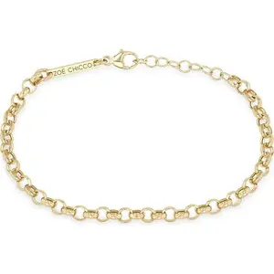 Zoe Chicco Large Rolo Chain Bracelet - 14k Yellow Gold