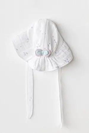 ANDY WAWA Butterfly Muslin Bow Hat