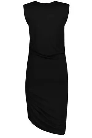 BISHOP + YOUNG Alex Side Ruched Midi Dress - Black