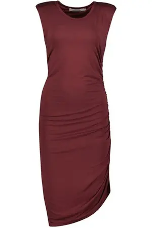 BISHOP + YOUNG Alex Side Ruched Midi Dress