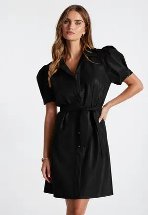 BISHOP + YOUNG Clea Leather Mini Dress
