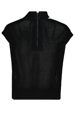 BISHOP + YOUNG Alexis Cut-out Short Sleeve Sweater
