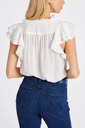 BISHOP + YOUNG Margarita Poplin Top