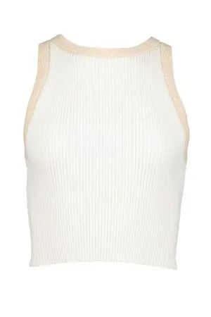 BISHOP + YOUNG Candace Ribbed Sweater Tank - Natural