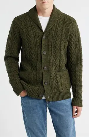 Schott Long Sleeve Cardigans For Men