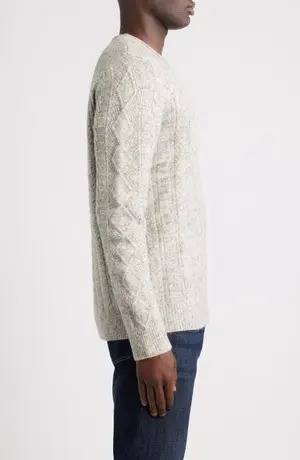 SCHOTT Tri-blend Fisherman Sweater - Cloud Grey