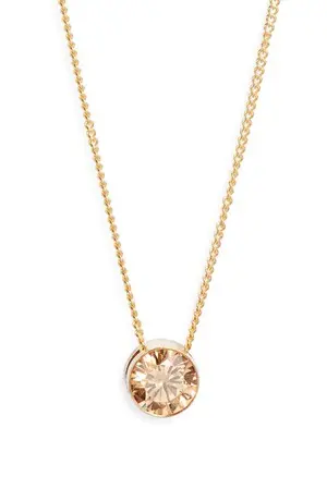 SET & STONES Birthstone Pendant Necklace - Gold /november