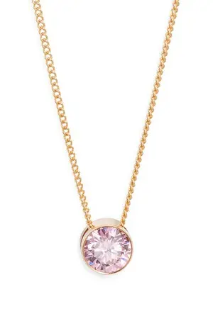 SET & STONES Birthstone Pendant Necklace - Gold/october