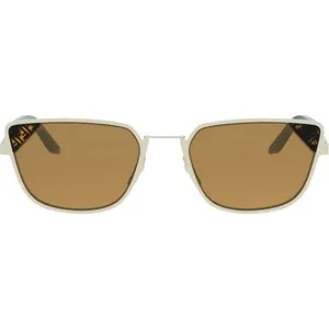 Fendi Signature Rectangular Sunglasses - Gold/roviex
