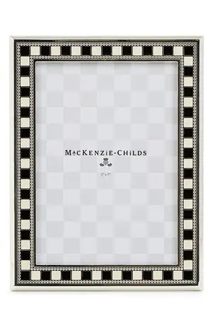 MACKENZIE-CHILDS Celebrate Check 5 X 7-inch Picture Frame - Black