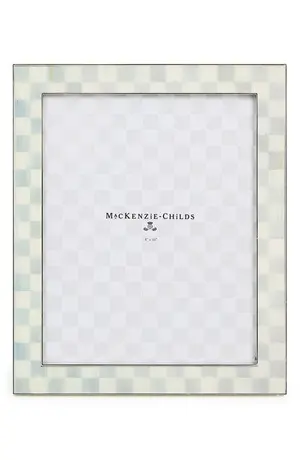 MACKENZIE-CHILDS Check Silver Plate 8 X 10-inch Picture Frame - Sterling