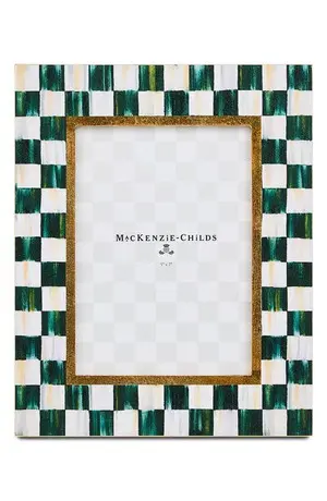 MACKENZIE-CHILDS Check Lacquer 5 X 7-inch Picture Frame - Courtly