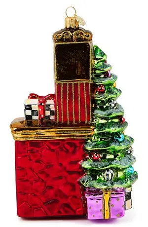 MACKENZIE-CHILDS Fireplace Glass Ornament