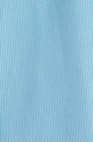 Stone Rose Bird's Eye Print Techno Stretch Performance Golf Polo - Aqua