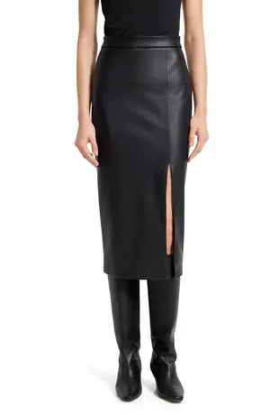 MARCELLA Carly Faux Leather Pencil Skirt