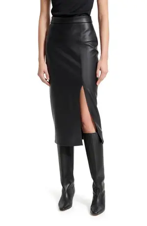 MARCELLA Carly Faux Leather Pencil Skirt