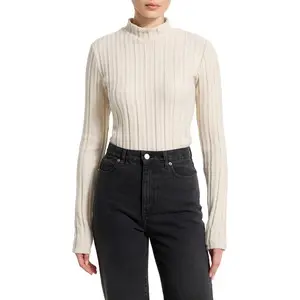 MARCELLA Samia Mock Neck Knit Top