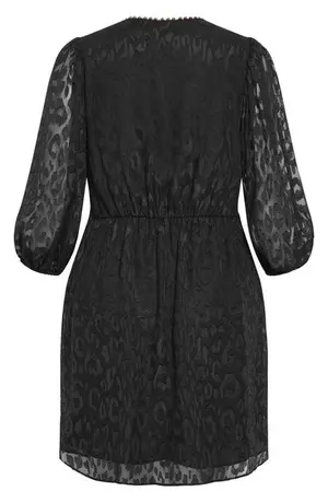 City Chic Lysandra Jacquard Dress