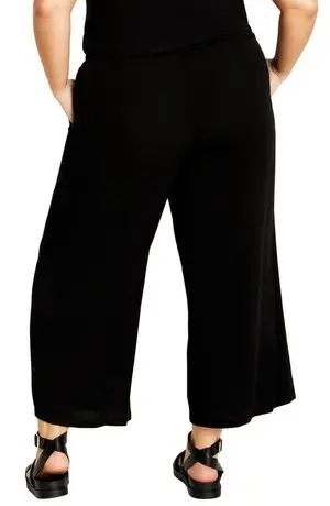 City Chic Nova Wide-leg Drawstring Ankle Pants