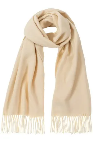 Ralph Lauren Cashmere Blend Scarf - Cream